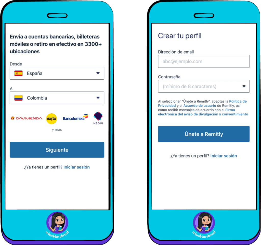 Cómo enviar dinero a Bancolombia desde España